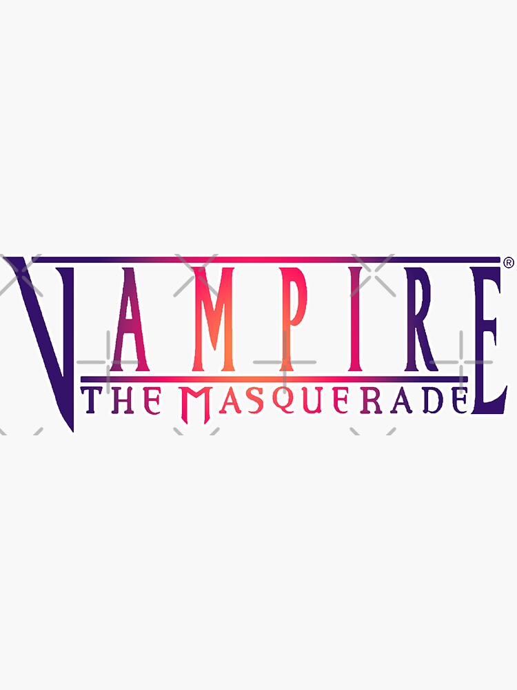 "Vampire The Masquerade Logo Colorful" Sticker for Sale by northernlit ...