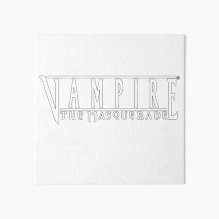 "Vampire The Masquerade Logo White" Art Board Print by northernlit ...