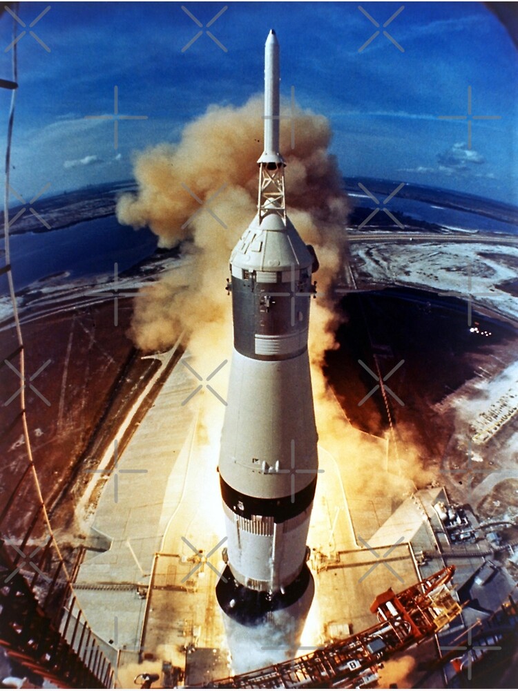 "Apollo 22 Liftoff, Saturn Rocket Launch, NASA, Cape Canaveral, Moon ...