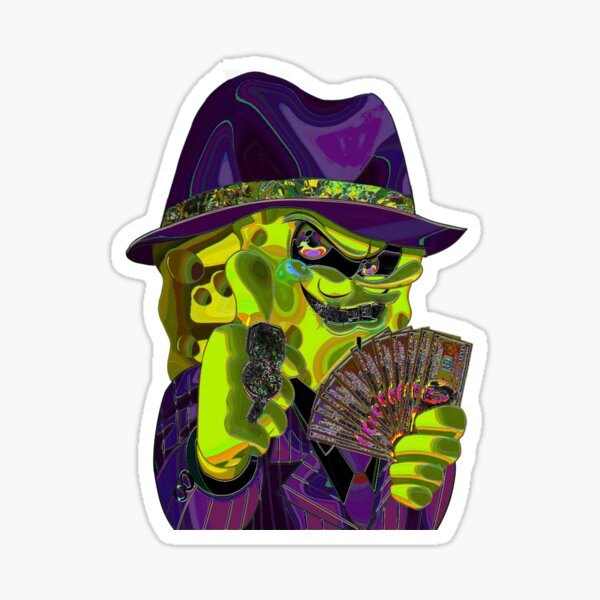 "scary mafia spongebob" Sticker by Inverno85 | Redbubble