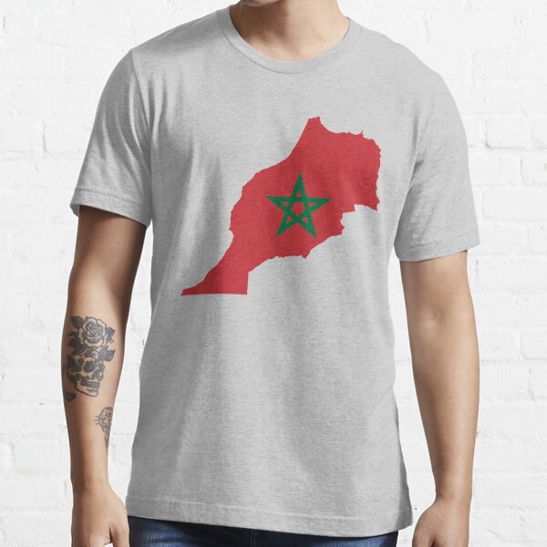 "Morocco Flag Map" T-shirt for Sale by limitlezz | Redbubble | al ...