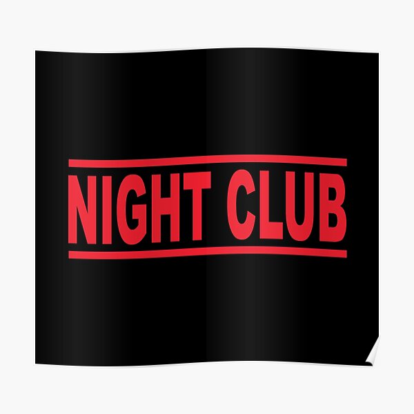 "NIGHT CLUB: MODEL club bodyguard red black background frame" Poster ...