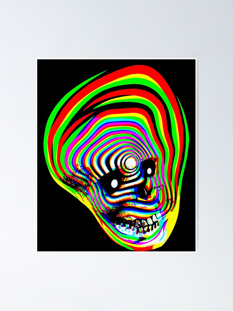 "CHROMATIC SKULL ABERRATION" Poster for Sale by ZEWAoner | Redbubble