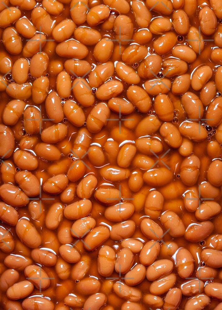 "Maple Baked Beans in Maple Syrup Sauce Food Pattern Design Art " by ...
