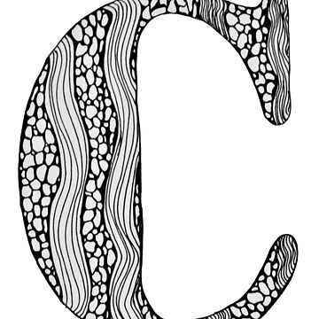 "Big Block letter C" Sticker for Sale by mikilevran | Redbubble