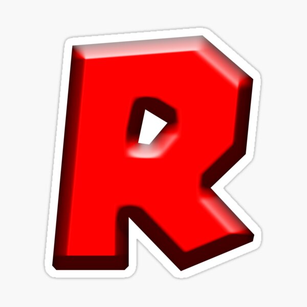 "Capital letter R" Sticker for Sale by Fontworld | Redbubble