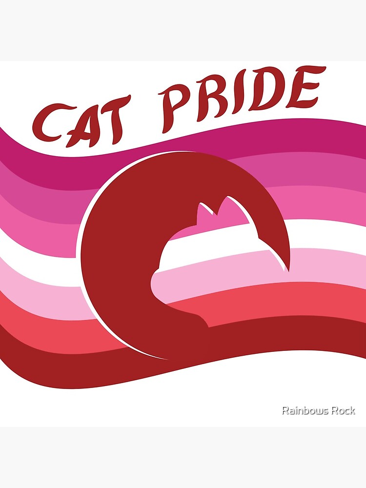 "Meow Pride - Cat Pride Flag" Poster for Sale by RainbowsRock | Redbubble