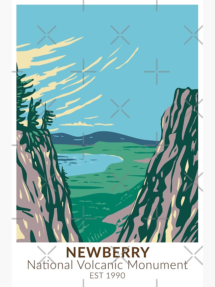 "Newberry National Volcanic Monument Oregon Vintage" Poster for Sale by ...