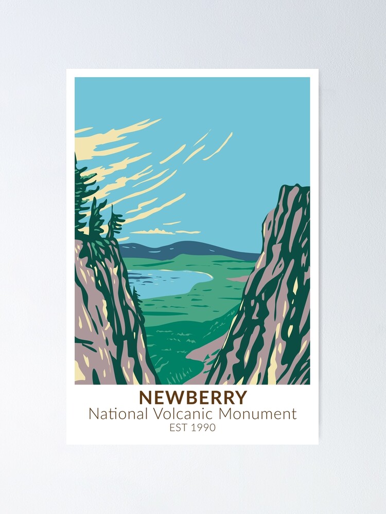 "Newberry National Volcanic Monument Oregon Vintage" Poster for Sale by ...