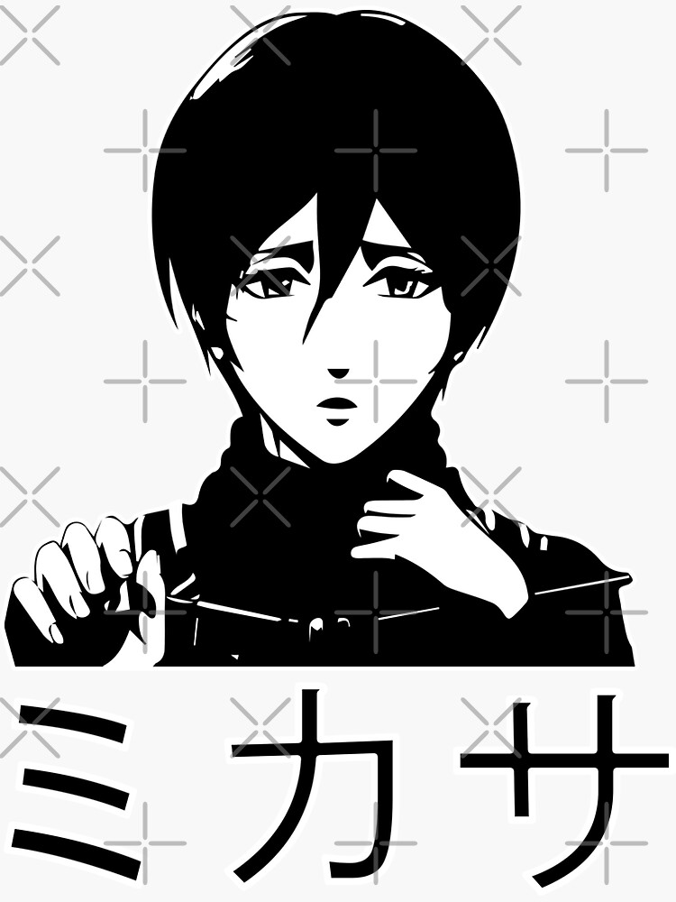 "Mikasa " Sticker by AnimeTheme | Redbubble