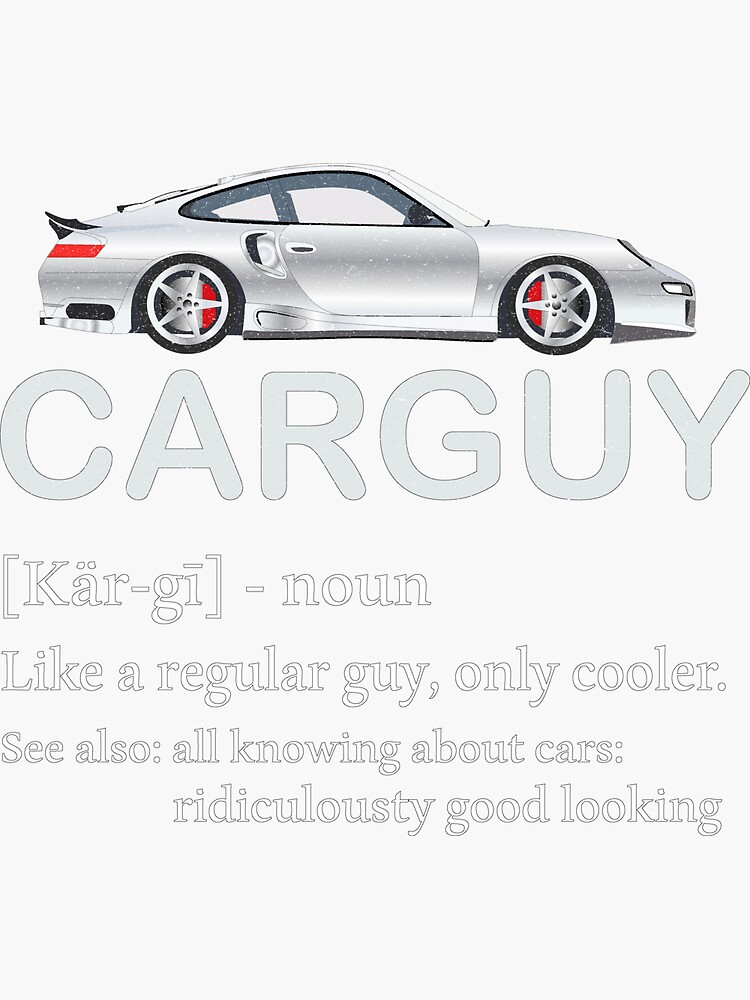 "Car Guy Sport Car Lover Funny Car Mechanic" Sticker for Sale by ...