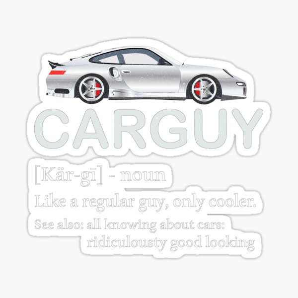 "Car Guy Sport Car Lover Funny Car Mechanic" Sticker for Sale by ...