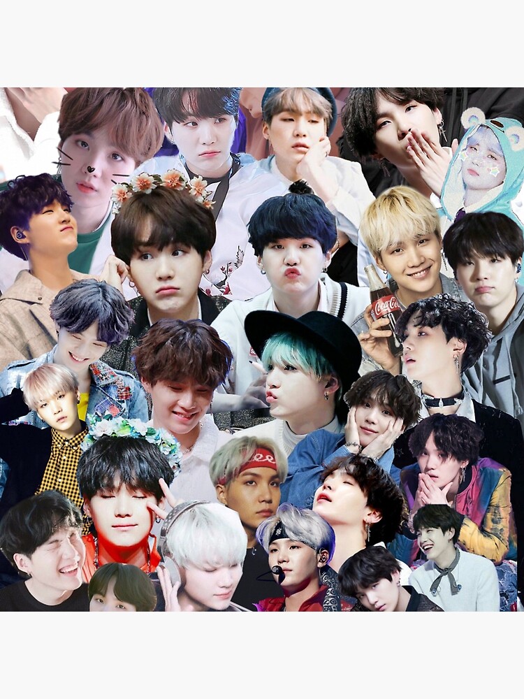 "Suga BTS Collage " Poster by Rs-arts | Redbubble