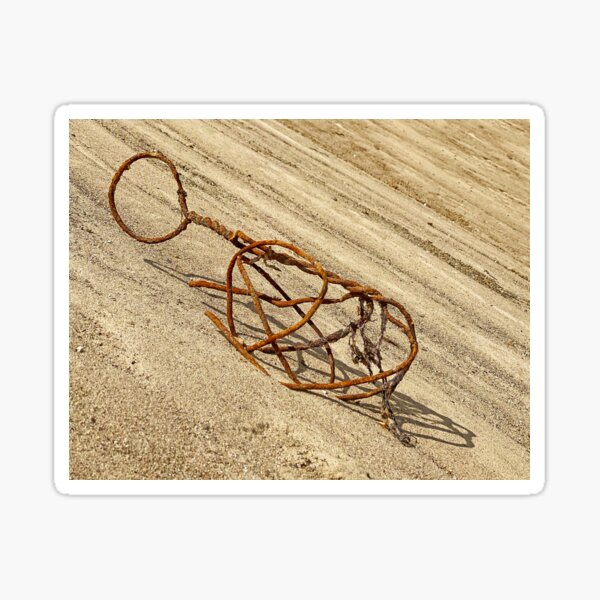 "Rusty, crawling rebar baby on a sand dune " Sticker for Sale by ...