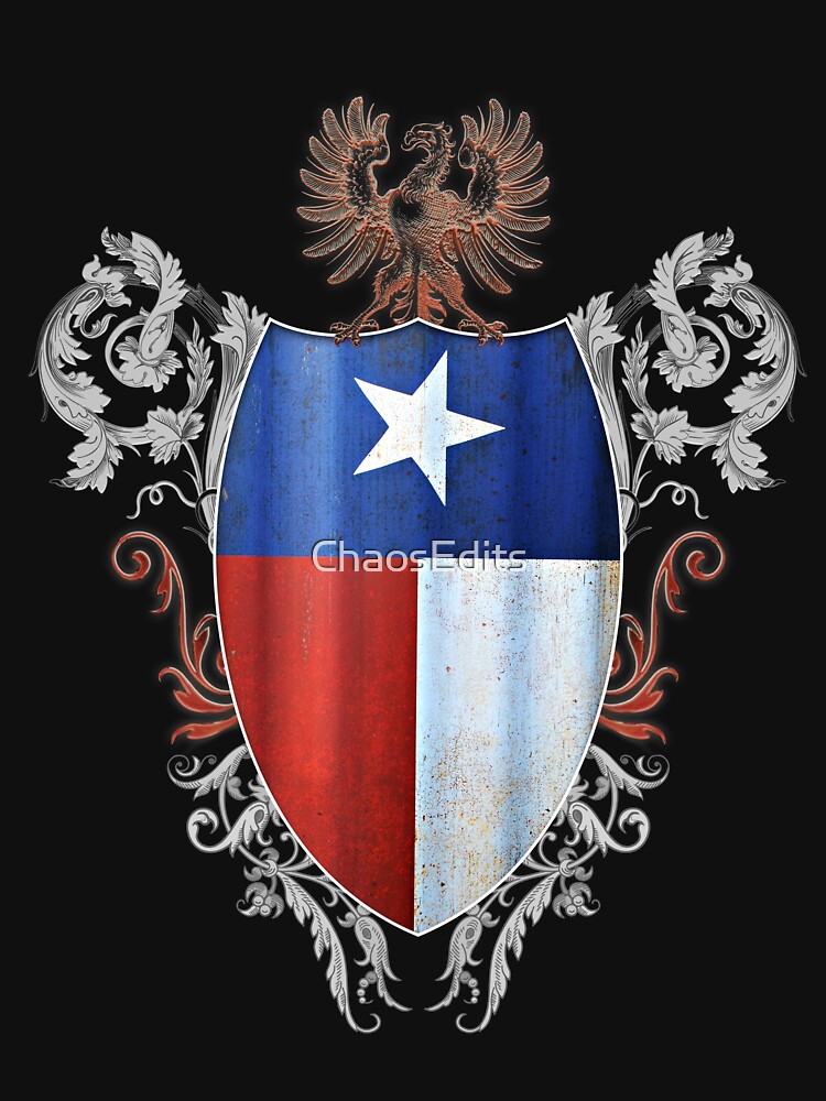 "Texas flag medieval heraldry coat of arms style" T-shirt for Sale by ...