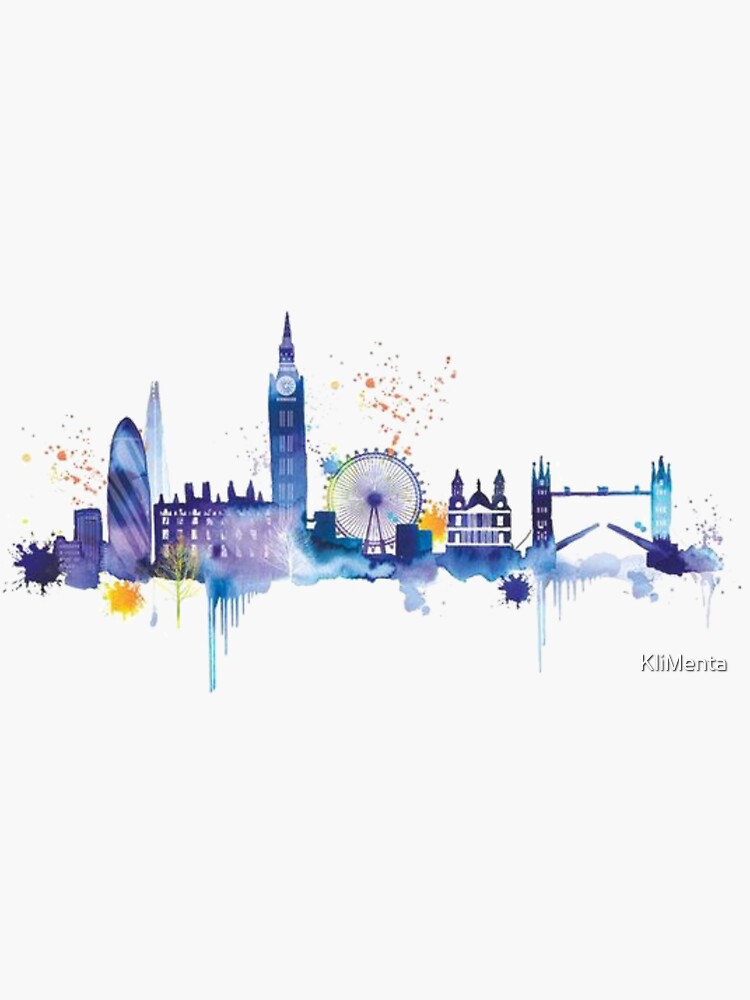 "London Skyline" Sticker for Sale by KliMenta | Redbubble