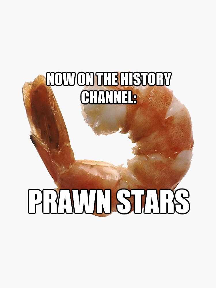 "Prawn Stars " Sticker for Sale by Maddy0410 | Redbubble