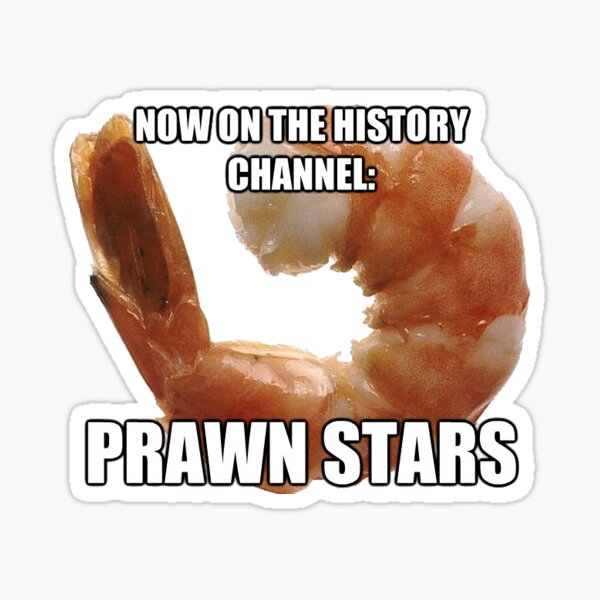 "Prawn Stars " Sticker for Sale by Maddy0410 | Redbubble
