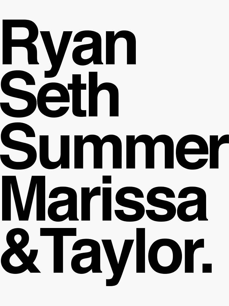 "the oc" Sticker by Jess-Micaela | Redbubble