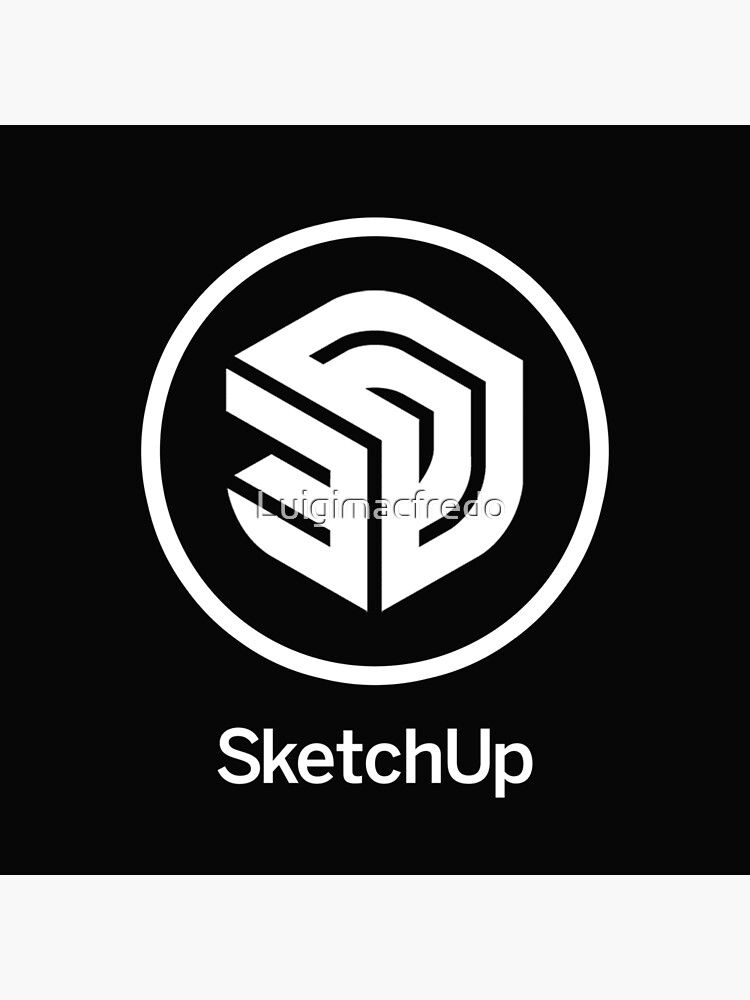 "CIRCLE SKETCHUP LOGO" Poster by Luigimacfredo | Redbubble