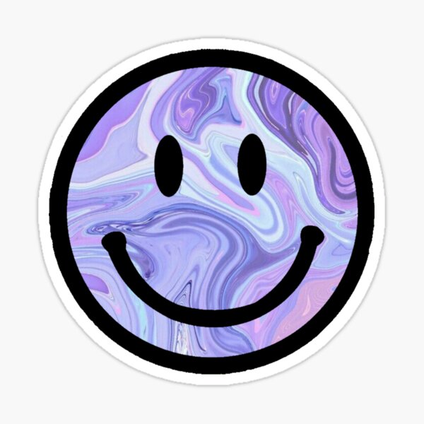 "aesthetic smiley face" Sticker for Sale by violetsareblue8 | Redbubble