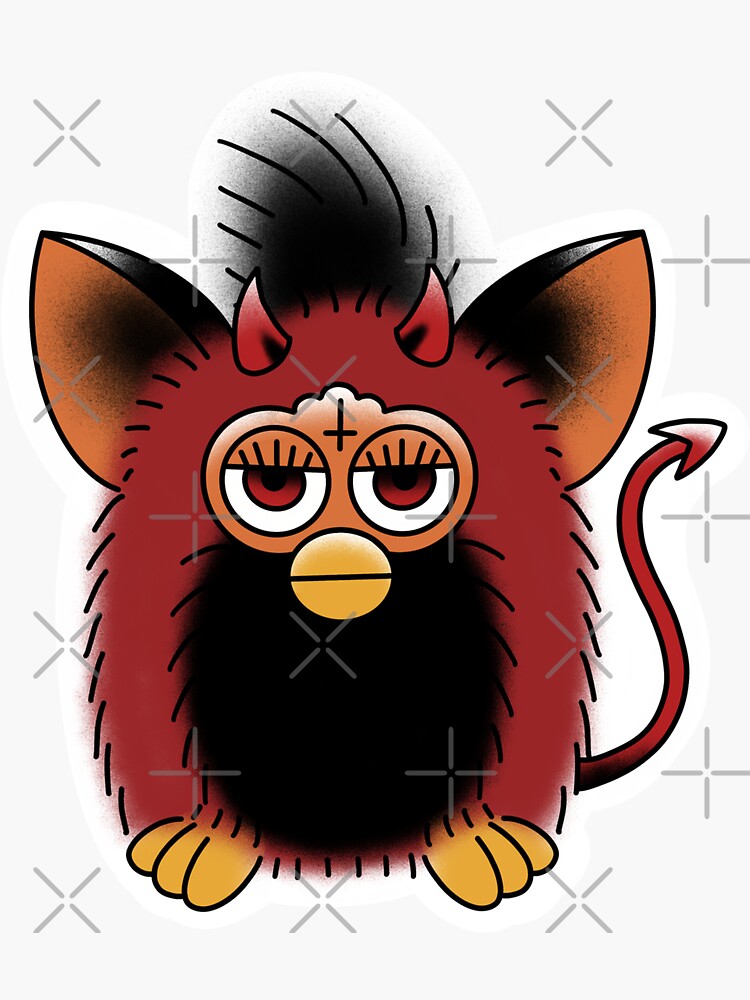 "devil furby" Sticker for Sale by despresso | Redbubble