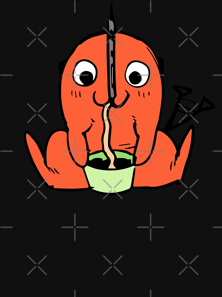 "Pochita Eating Ramen Chainsaw Man" T-shirt for Sale by THEMADBRUSH ...