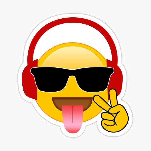 Sticking Tongue Out Emoji Stickers | Redbubble