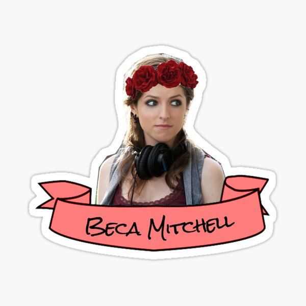 "beca mitchell flower crown sticker" Sticker for Sale by lunalovebad ...