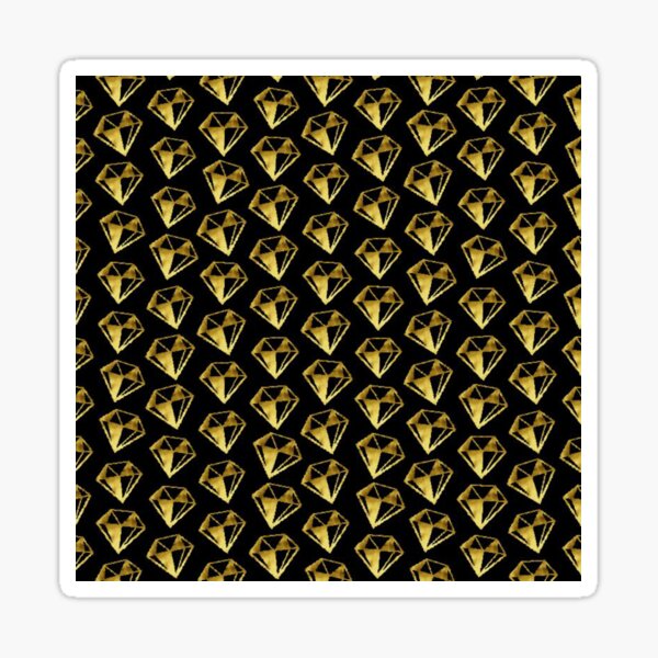 "Gold diamond" Sticker by Viragostylez | Redbubble