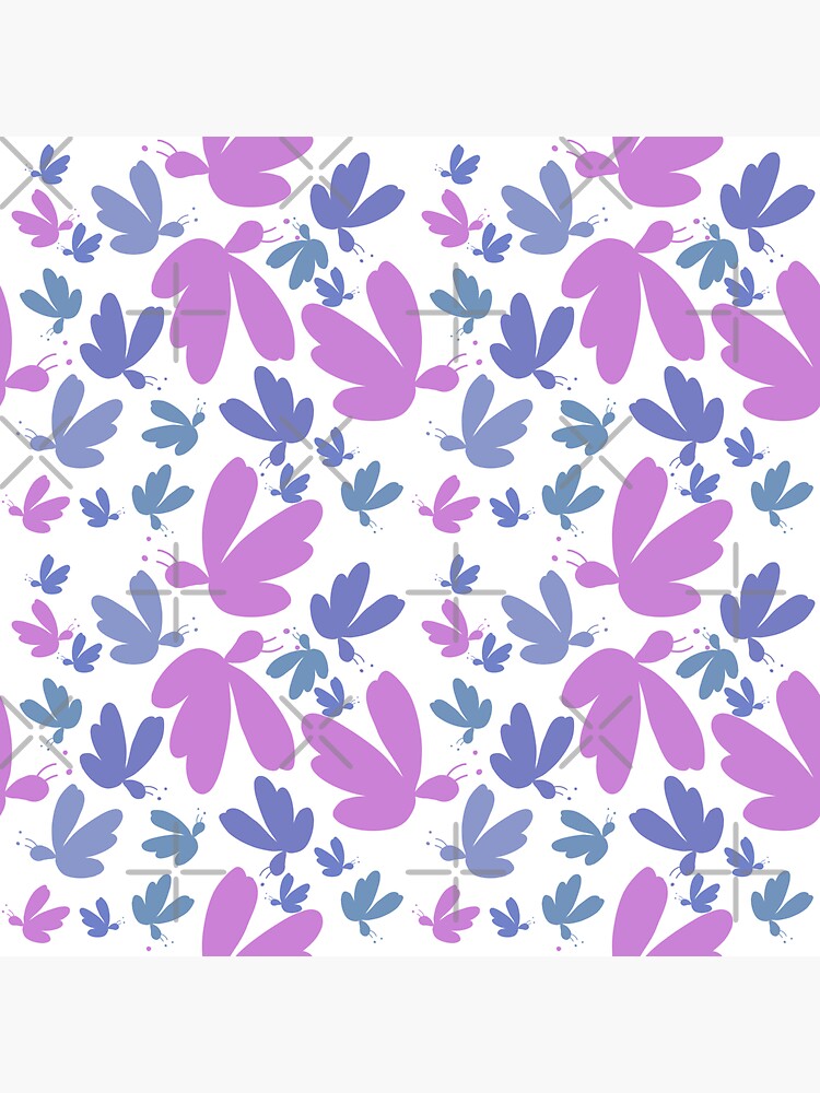 "Flutter Whimsical Butterfly Pattern" Sticker for Sale by Artistestella ...