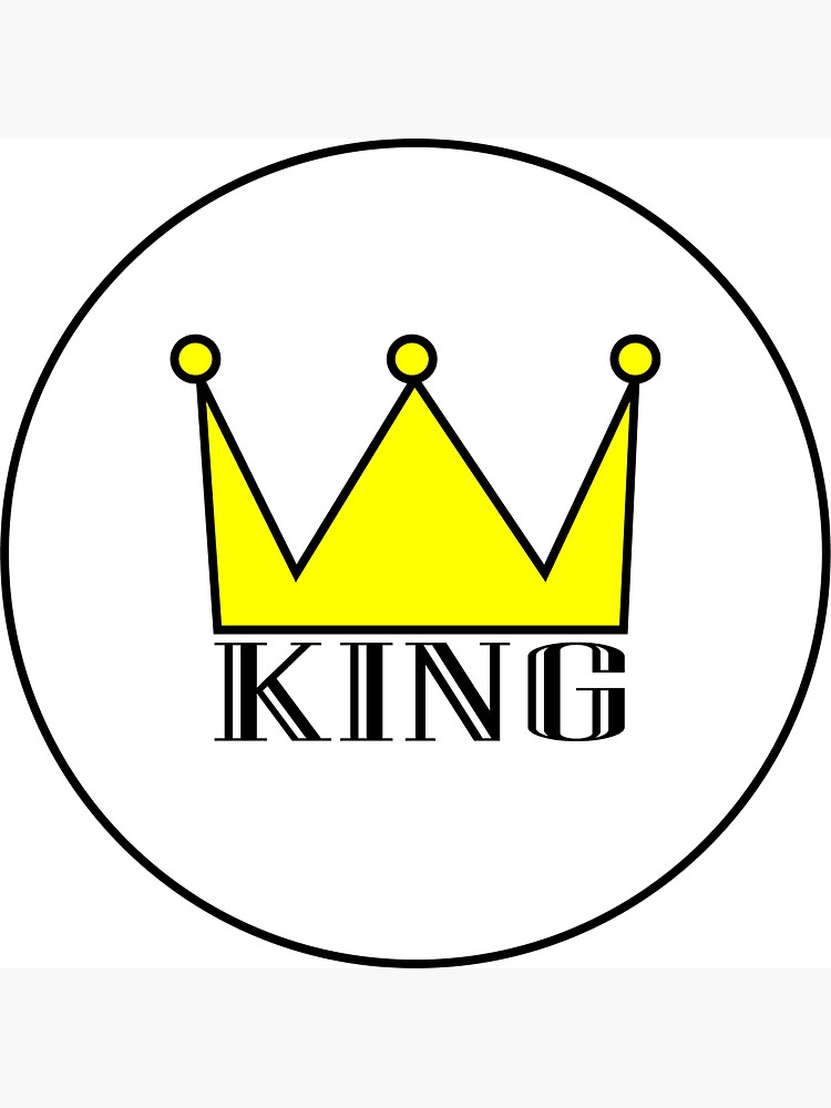 "King Logo" Sticker by satyabagas01 | Redbubble