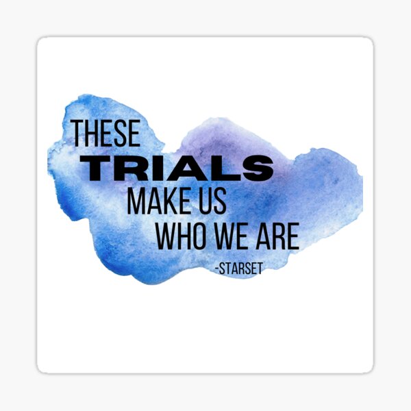 "trials" Sticker for Sale by agil220 | Redbubble