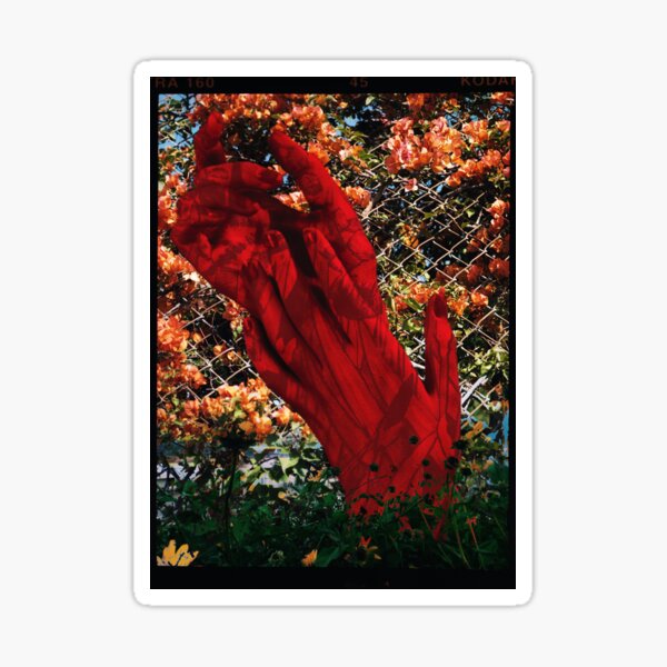 "Touching Caged Flowers" Sticker by mbunce | Redbubble
