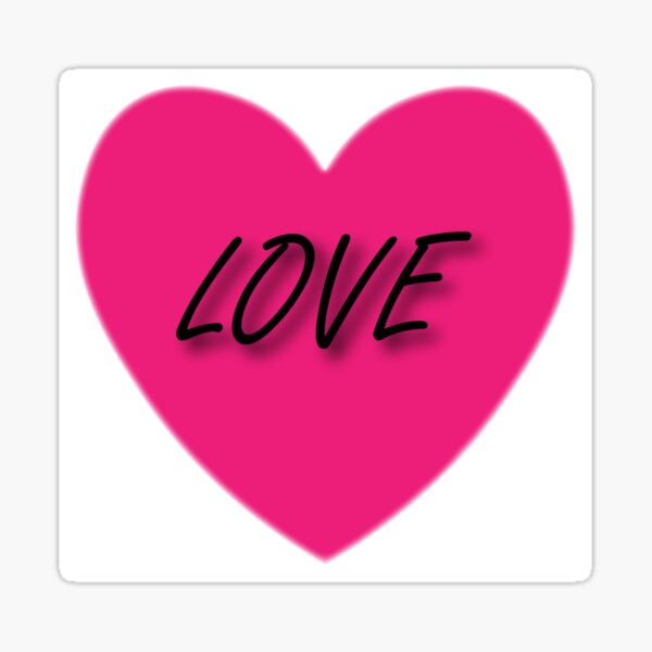 "Love Logo" Sticker by satyabagas01 | Redbubble