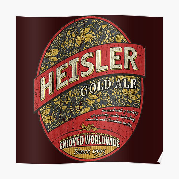 "Heisler Gold Ale Beer 1995 " Poster for Sale by Gusto1104 | Redbubble