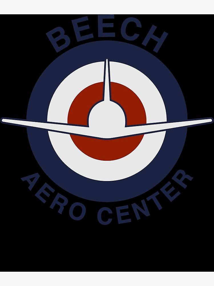 "Beech Aero Center - Aviation Logo" Art Print for Sale by jewellshaffer | Redbubble