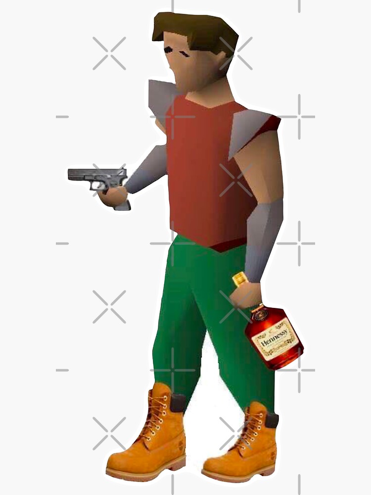 "OSRS Deadass B" Sticker for Sale by abcreationsk3 | Redbubble