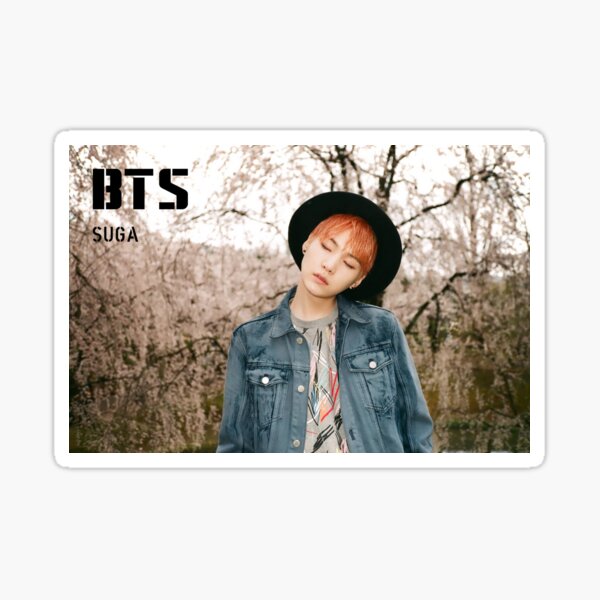 "BTS - SUGA" Sticker by angelscreations | Redbubble