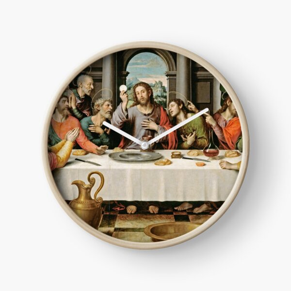 "THE LAST SUPPER" Clock for Sale by IMPACTEES | Redbubble