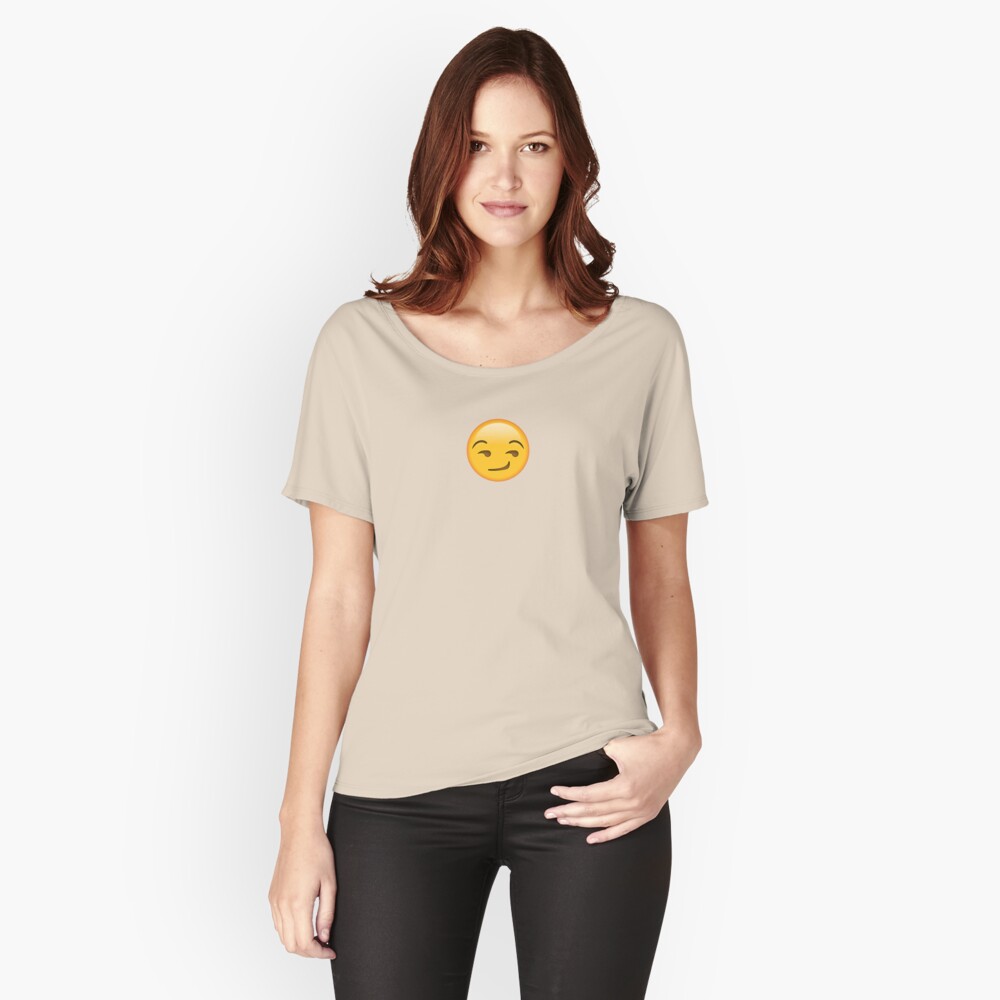 "Smirk Face Emoji" Sticker for Sale by stamus | Redbubble