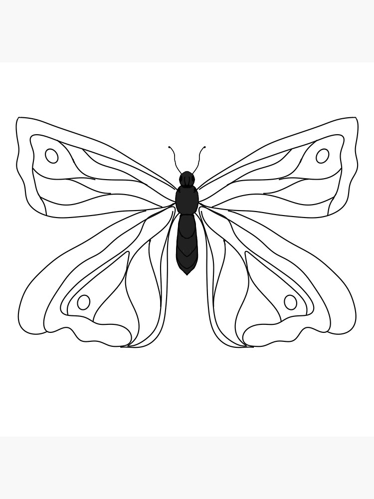 "Color me Butterfly " Sticker by AlienAnaDesign | Redbubble
