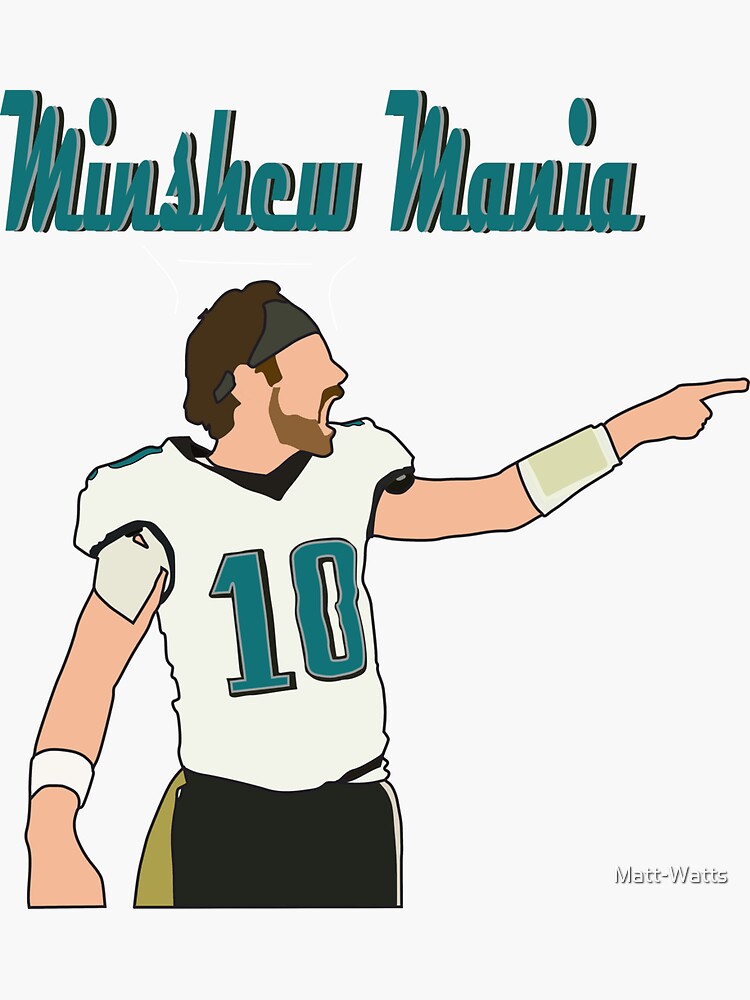 "Minshew Mania" Sticker for Sale by Matt-Watts | Redbubble