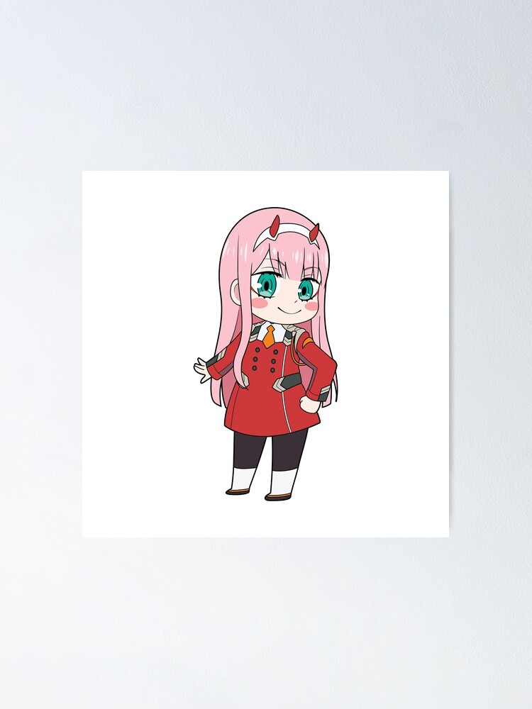 "Zero Two Chibi" Poster for Sale by ChibiCheems | Redbubble