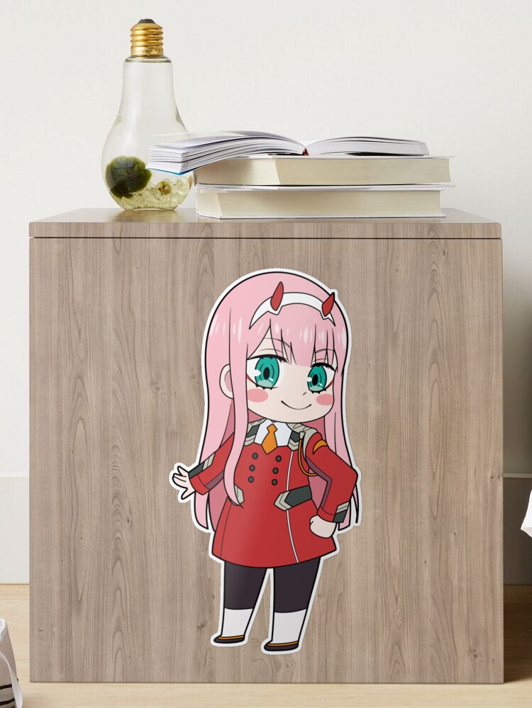 Quotzero Two Chibi Waifu Franxxquot Sticker By Takkozart Redbubble