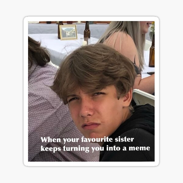 "Ben as a meme " Sticker for Sale by Amandaaylard | Redbubble