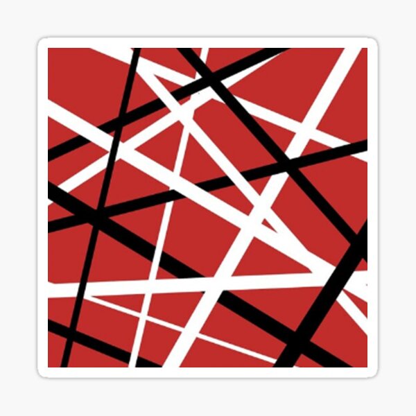 "Stripe Van Red" Sticker for Sale by eliajustore | Redbubble