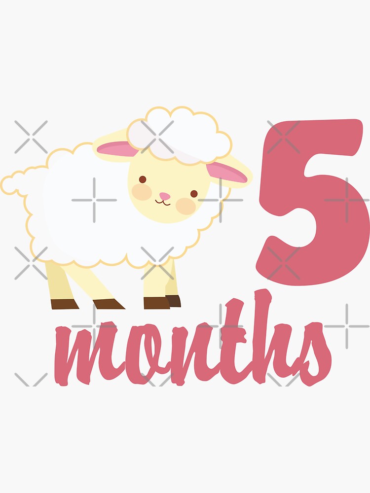 "Five months" Sticker by SummerDive | Redbubble