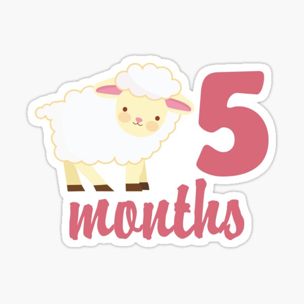 "Five months" Sticker by SummerDive | Redbubble