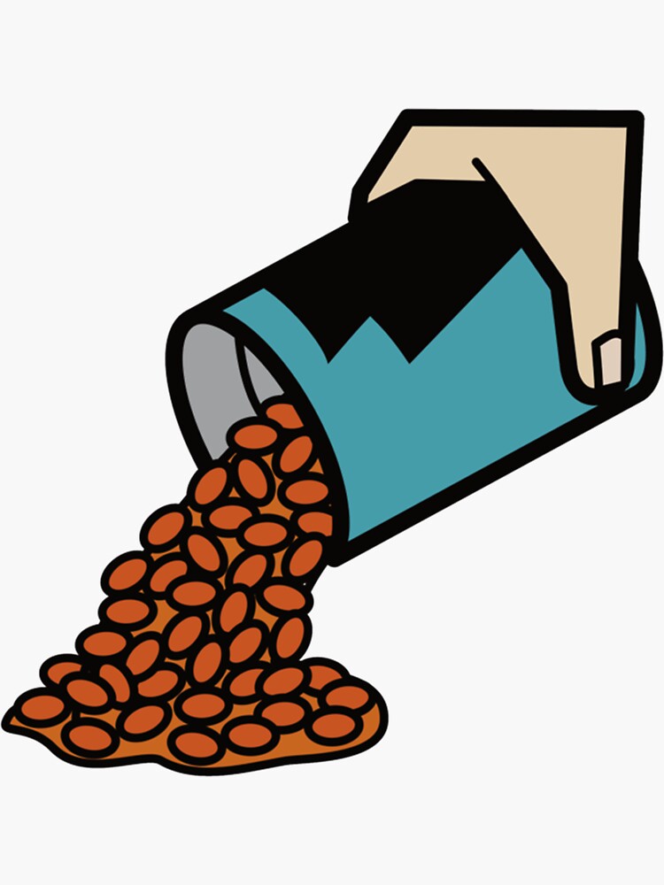 "Baked beans " Sticker by TAMMY-BOUTIQUE | Redbubble